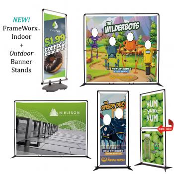 FrameWorx Banner Displays | Experiential Event Displays – Portable Booths