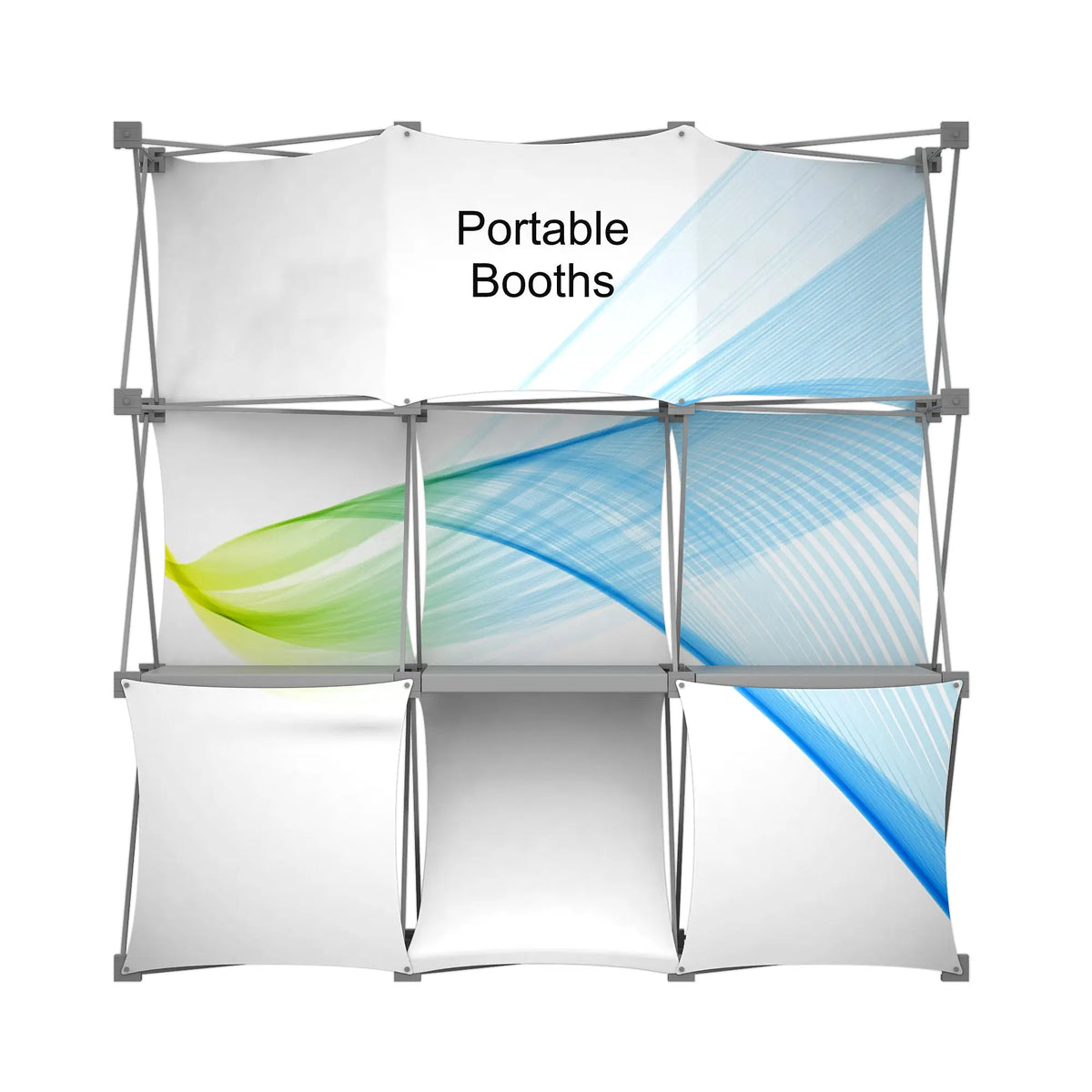 8' Montage Display | Collapsible Display Shelves – Portable Booths