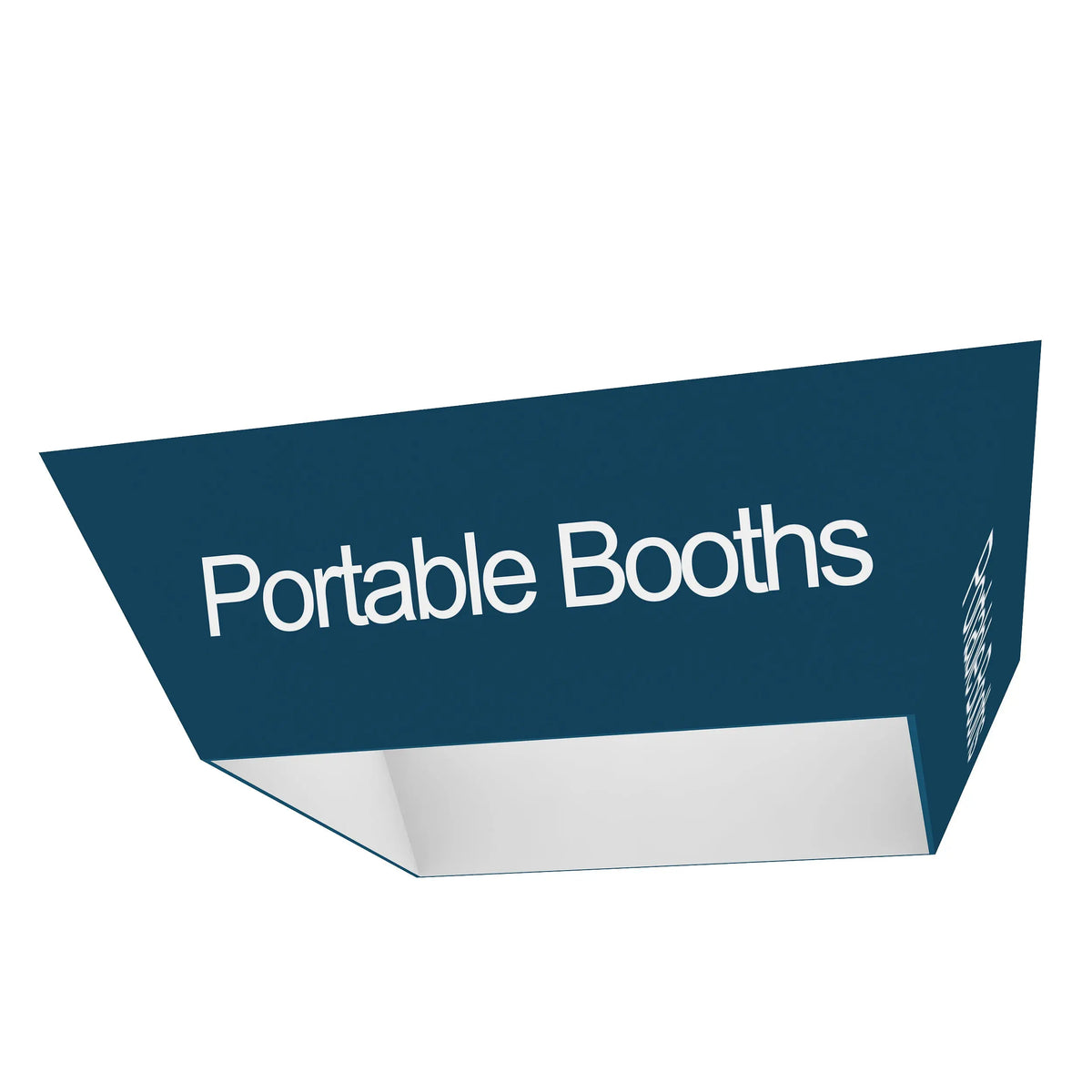 Tapered Square Hanging Header | Fabric Hanging Banner – Portable Booths