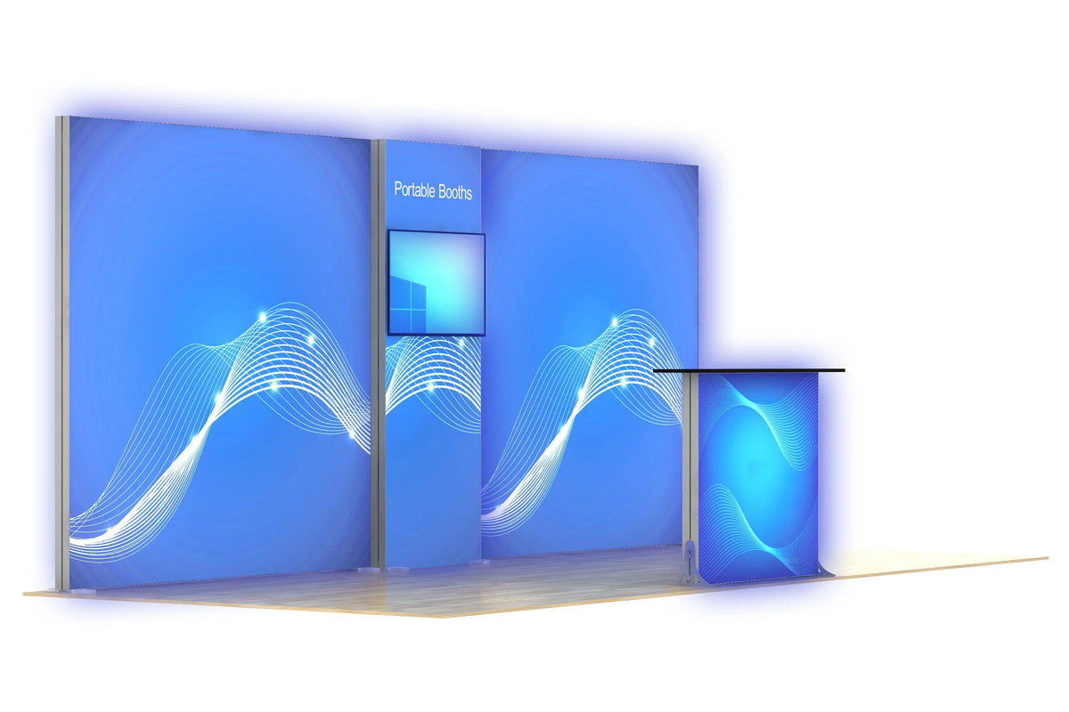 20 Backlit Tension Fabric Backdrop | Modular Fabric Display – Portable ...