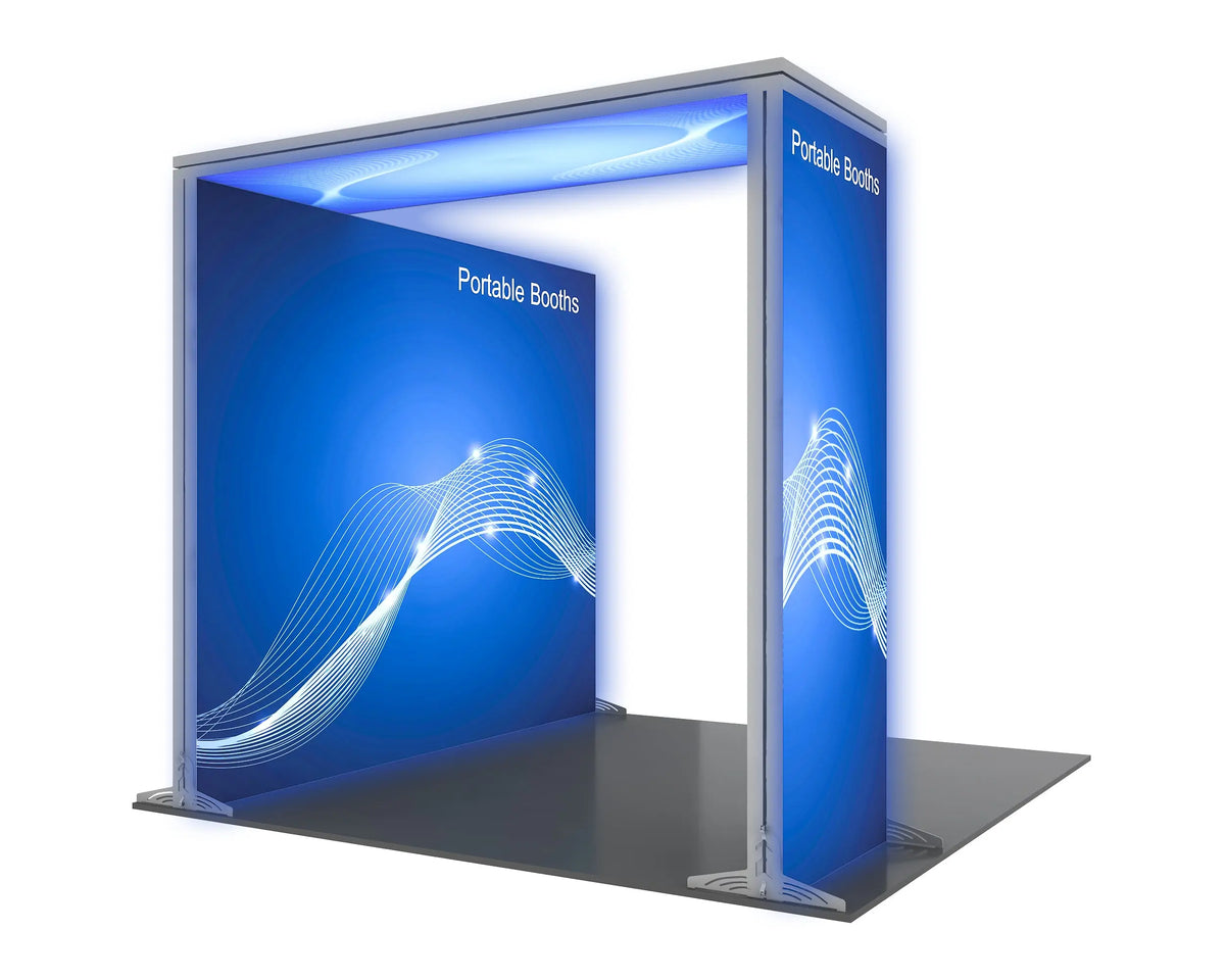 Light Box Module - 10' x 8' - With Header – Portable Booths