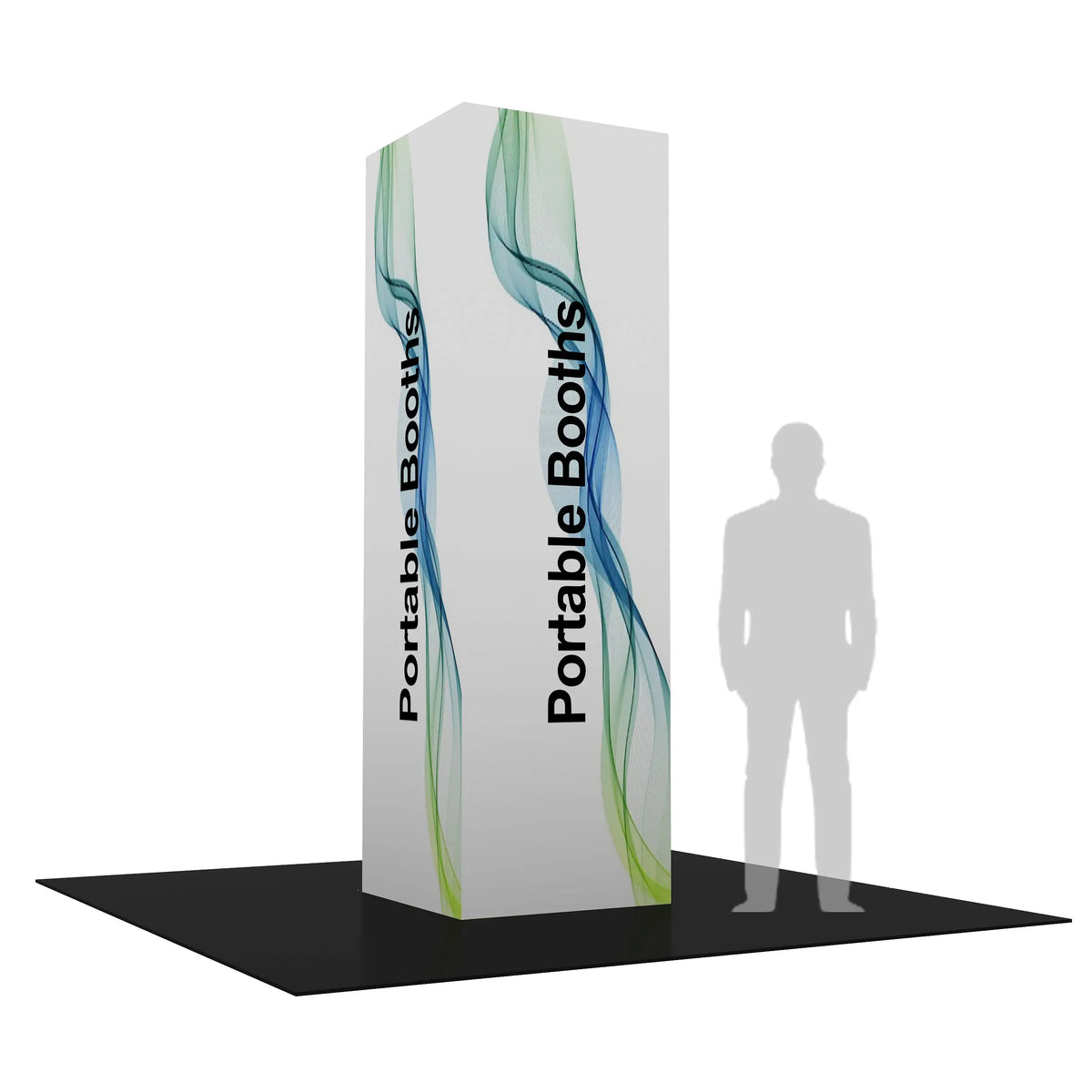 Four Sided Tower, 10'h x 3'd – Portable Booths