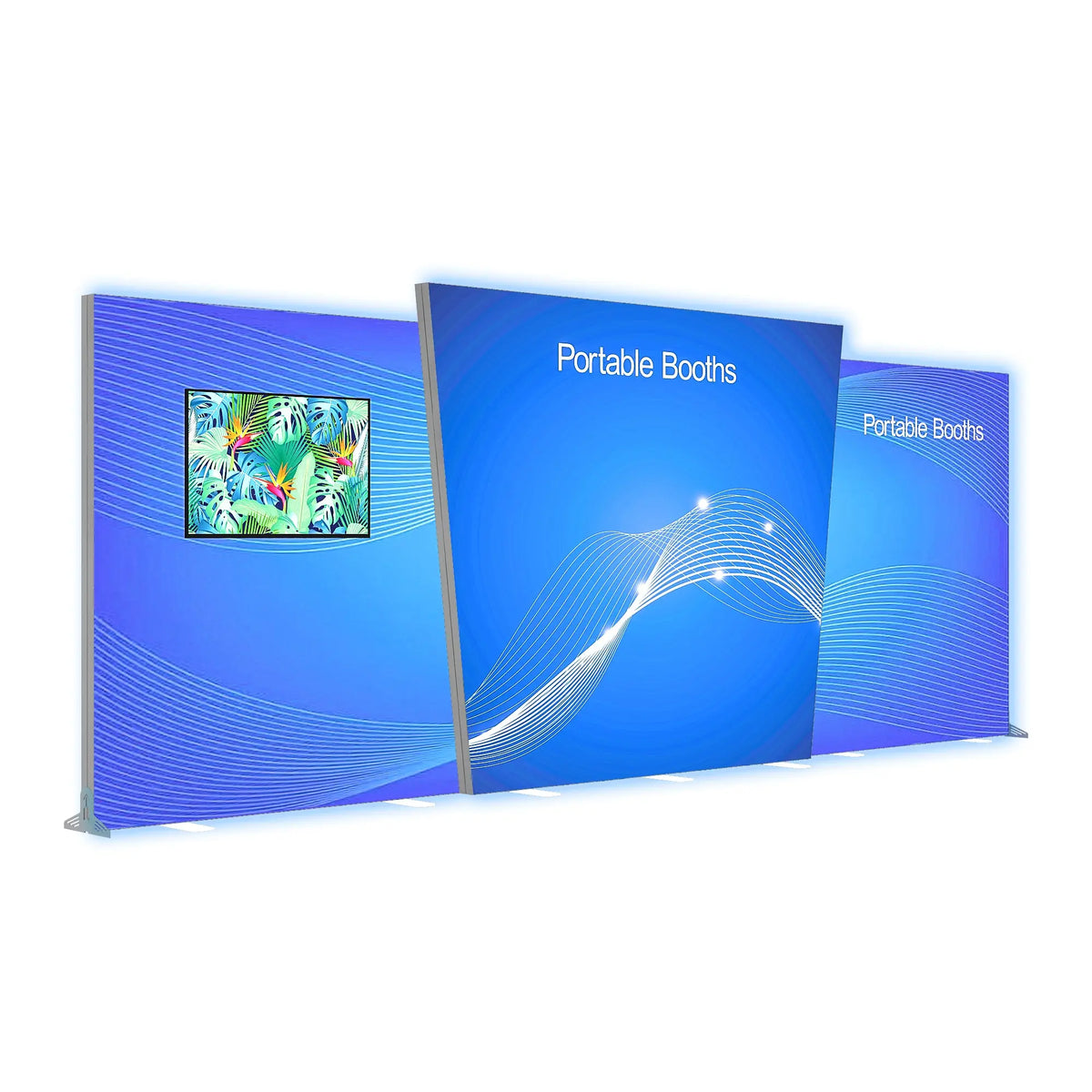 Modular Backlit 10x20 Kit - Optional Monitor Mount(s) – Portable Booths