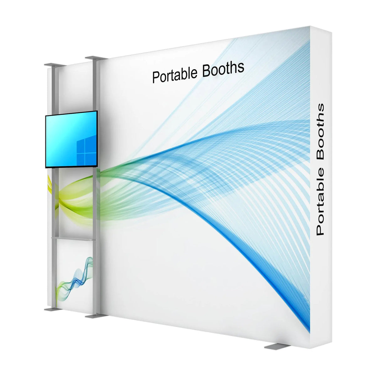 Pop Up With Monitor Mount | Pop-Up Exhibition Stand With TV Mount ...