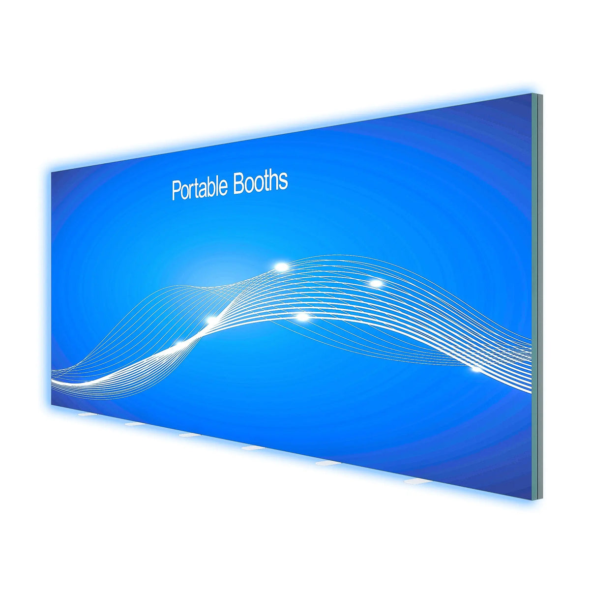 20' Backlit Display - Optional Monitor Mount – Portable Booths