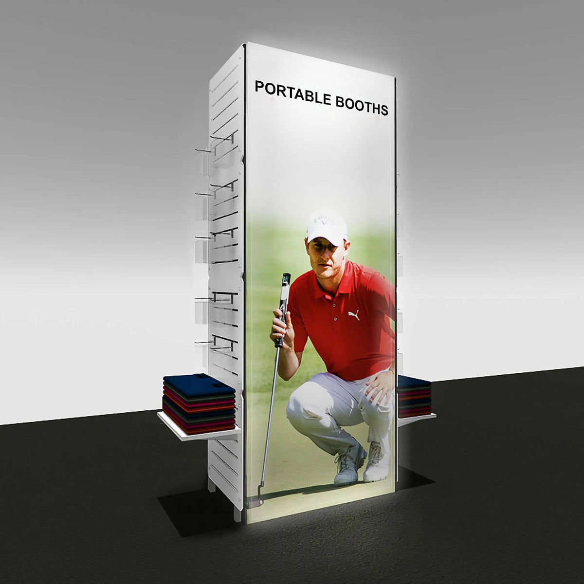 Merchandise/Shelf Display Column With Light Box(es) – Portable Booths