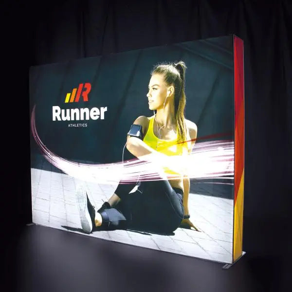 10ft Verge Glo Backlit Display Kit | Lighted Display Kits – Portable Booths