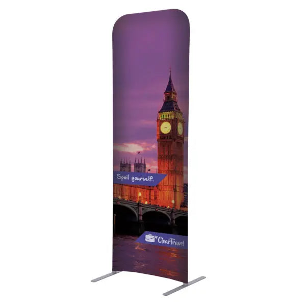 2'W x 72"H EuroFit Straight Banner Kit | Trade Show Walls – Portable Booths