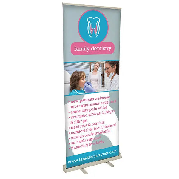 Value 32.5" Retractor Banner | Trade Show Displays – Portable Booths