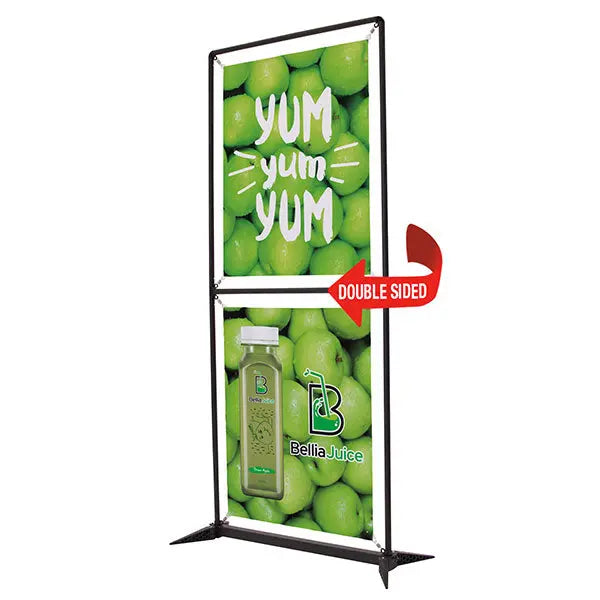 3.5' FrameWorx Single and Double Sided Stacked Banner Display | Trade ...