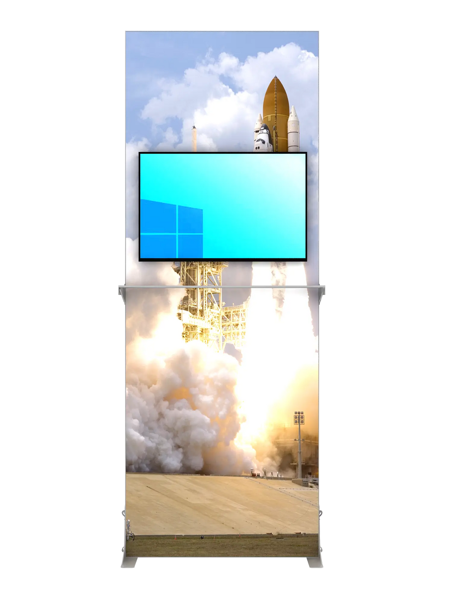 Light Box Module - 3' x 8' with Monitor Mount and Shelf – Portable Booths